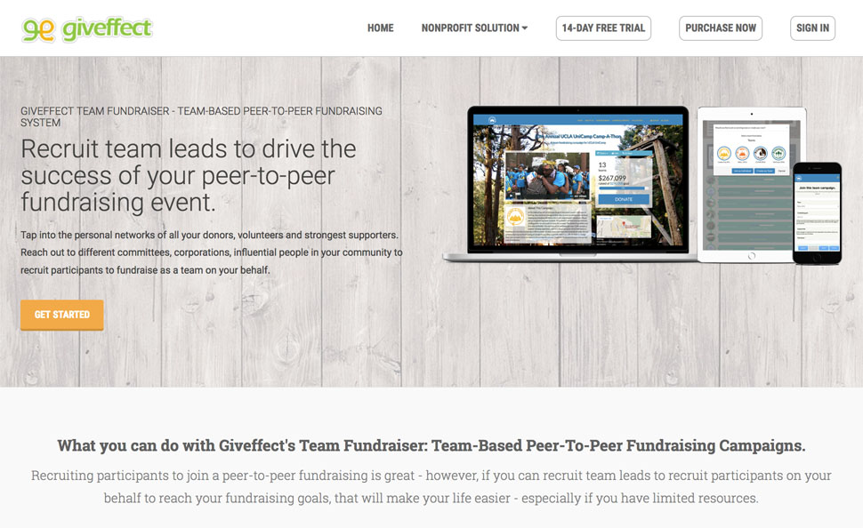 Team Fundraising Made Easy | Giveffect Nonprofit Fundraising Software