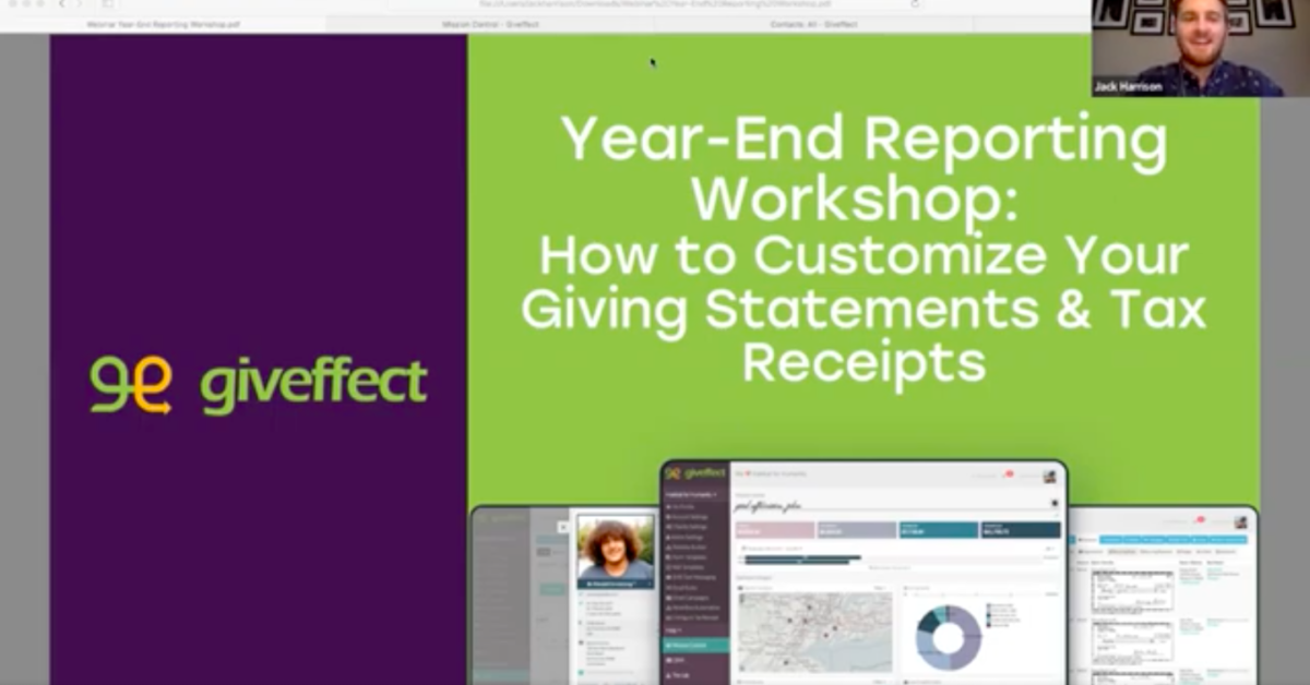 Watch: How to Customize Your Giving Statements & Tax Receipts